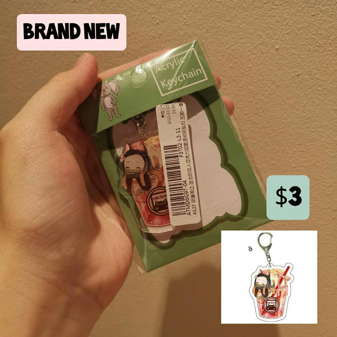[INSTOCK] ANIME stands standees keychain attack on titan haikyuu given ...