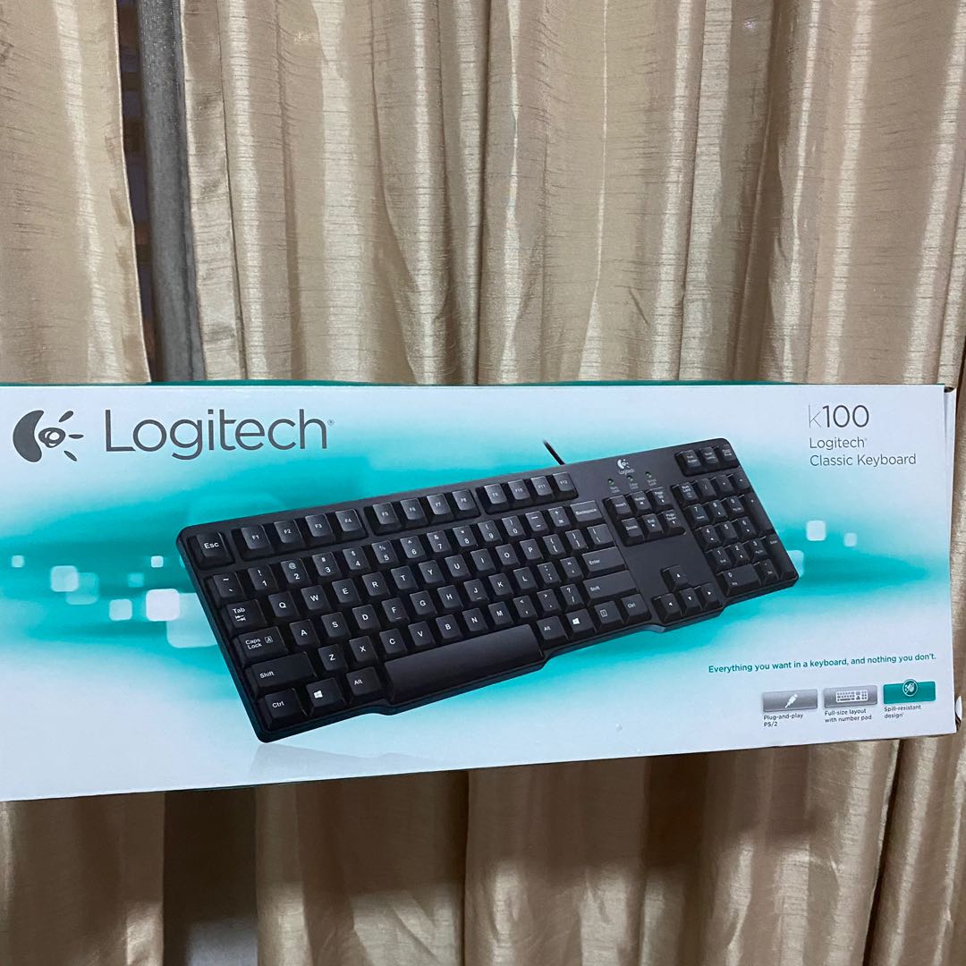 LOGITECH K100 PS/2 CLASSIC KEYBOARD, Computers & Tech, Parts & Accessories, Computer Keyboard on ...