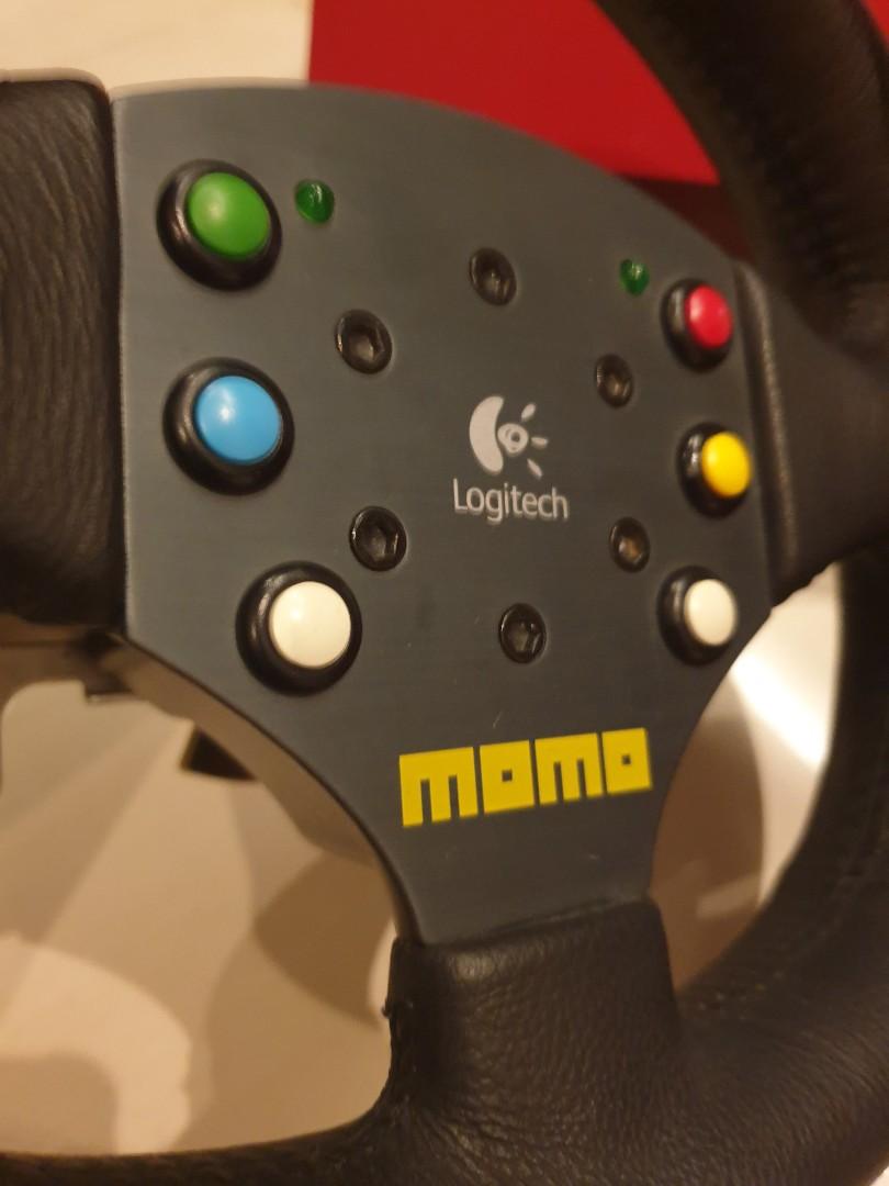 Logitech Momo Force Feedback Steering wheel, Video Gaming, Gaming ...