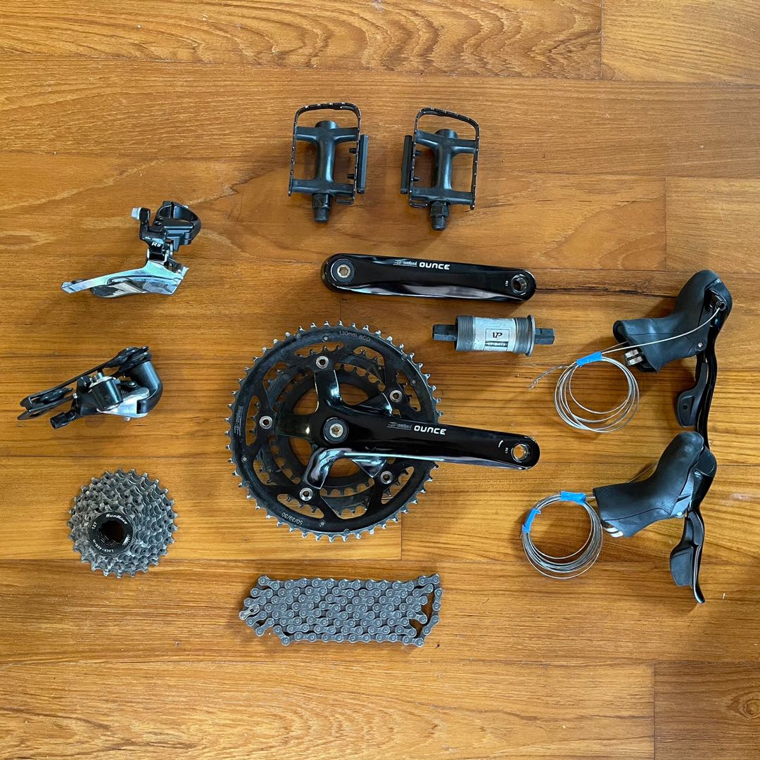 Microshift 3x8 speed groupset, Sports Equipment, Bicycles & Parts ...