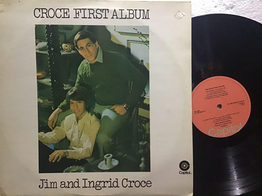LP Jim & Ingrid Croce - First Album VINYL RECORD Anubis Piring Hitam ...
