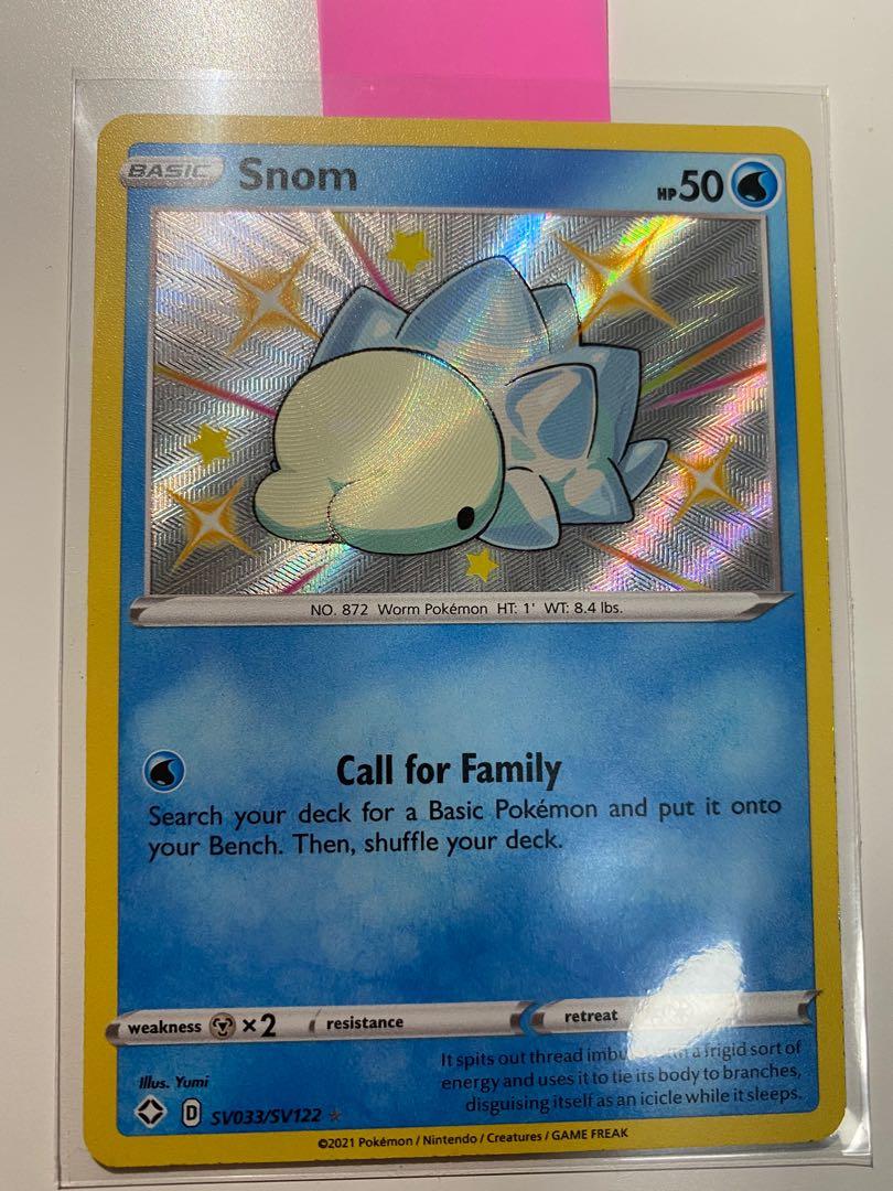 Pokemon Shining Fates Baby Snom, Hobbies & Toys, Toys & Games on Carousell