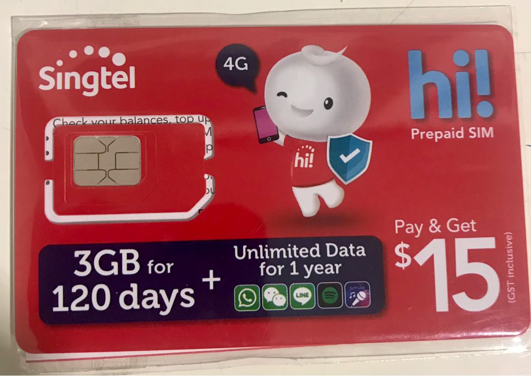 Singtel Registered Hi Card (Space Card), Mobile Phones & Gadgets ...