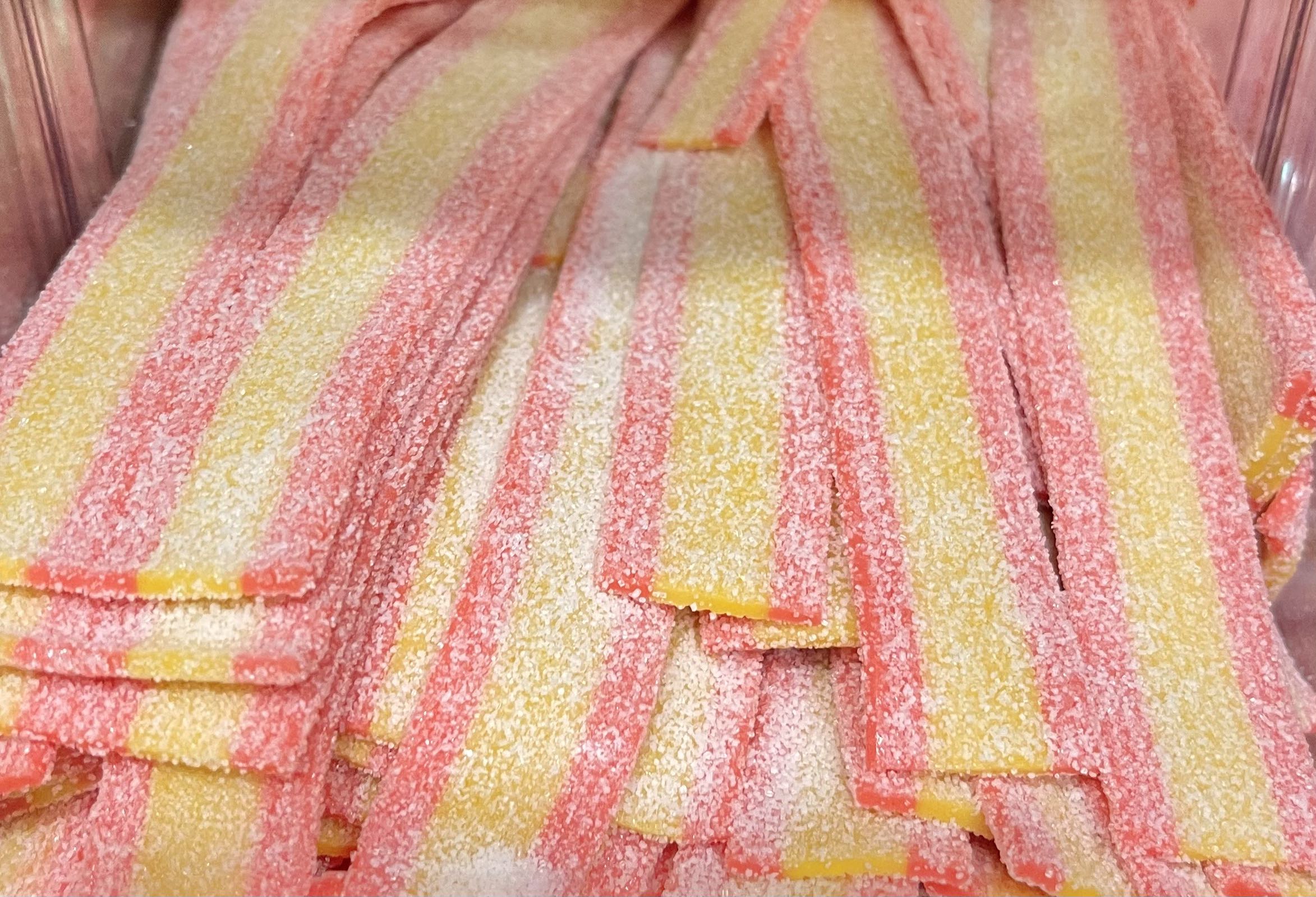 Sour Power Pink strawberry yellow Lemonade Belt- Halal certified Candy ...