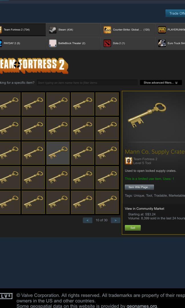 Tf2 keys on Carousell