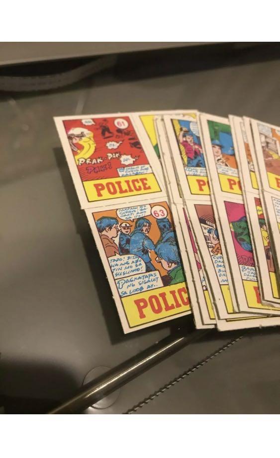 64 pcs COMPLETE Vintage POLICE Philippine TEKS /Trading Comic Cards ...