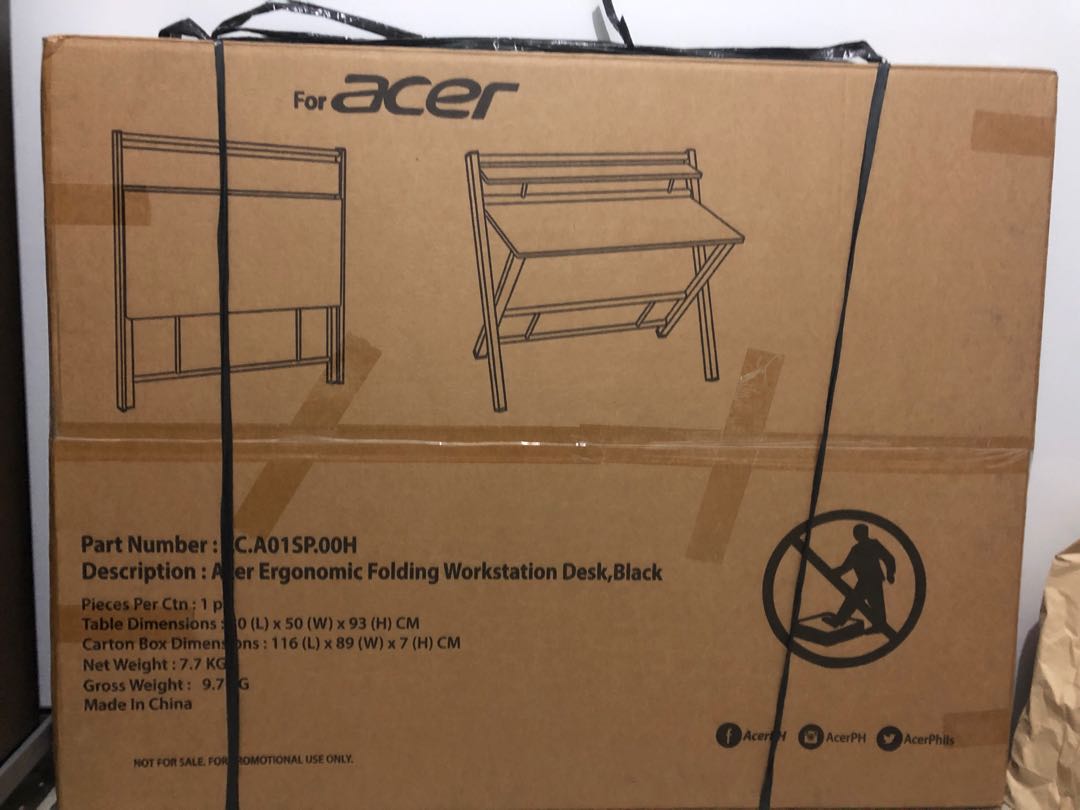 Acer Ergonomic Workstation Table, Furniture & Home Living, Furniture ...