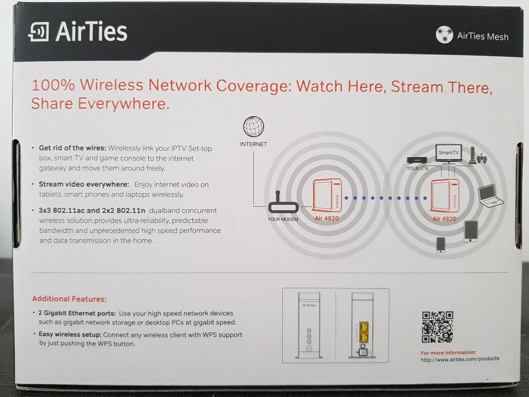 Airties 4920 wifi mesh, Computers & Tech, Parts & Accessories ...