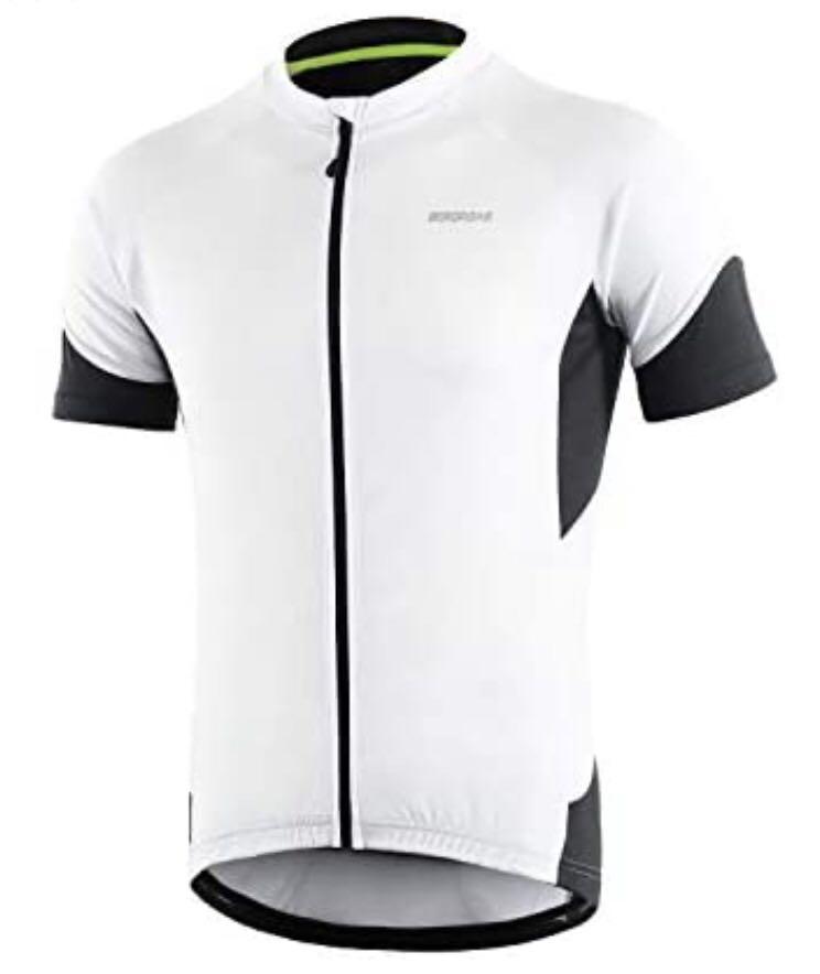 Bergrisar Men’s Cycling Jersey with Zipper Pockets, Sports Equipment ...