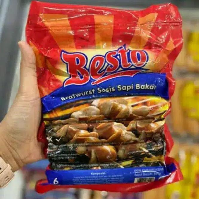 Besto sosis sapi bakar isi 10 mini dan 6 jumbo, Makanan & Minuman ...