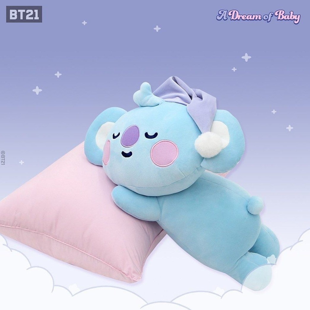 BT21 Dream Sleeping Plushie, Hobbies & Toys, Collectibles & Memorabilia ...