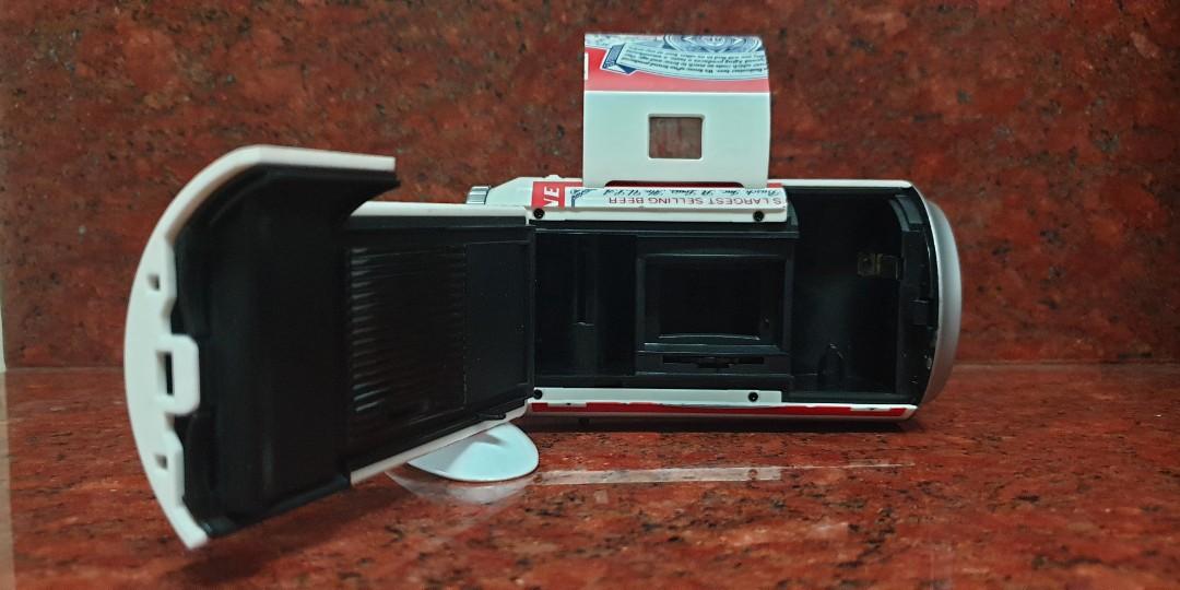 Budweiser beer can camera, Photography, Cameras on Carousell