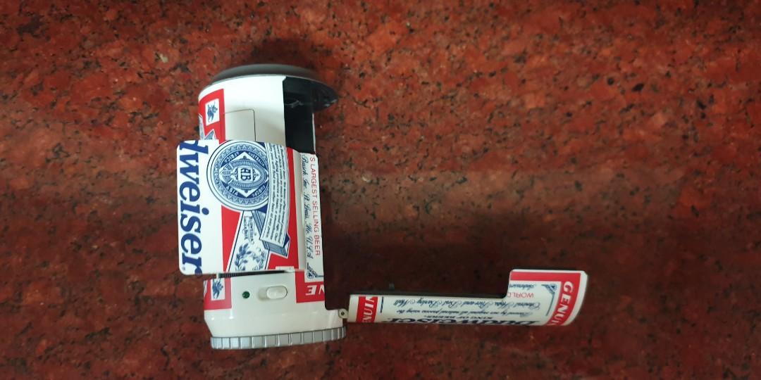 Budweiser beer can camera, Photography, Cameras on Carousell