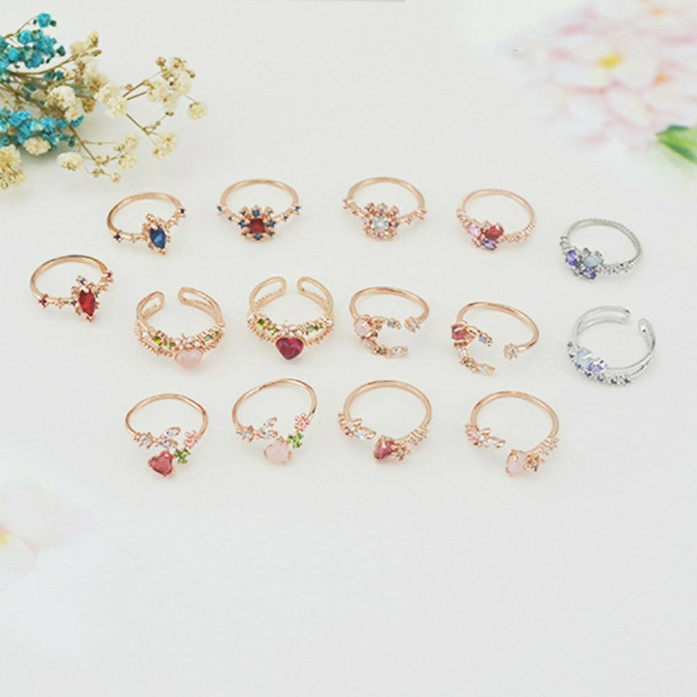 Candy Colour open ring adjustable index finger rings, Women's Fashion ...