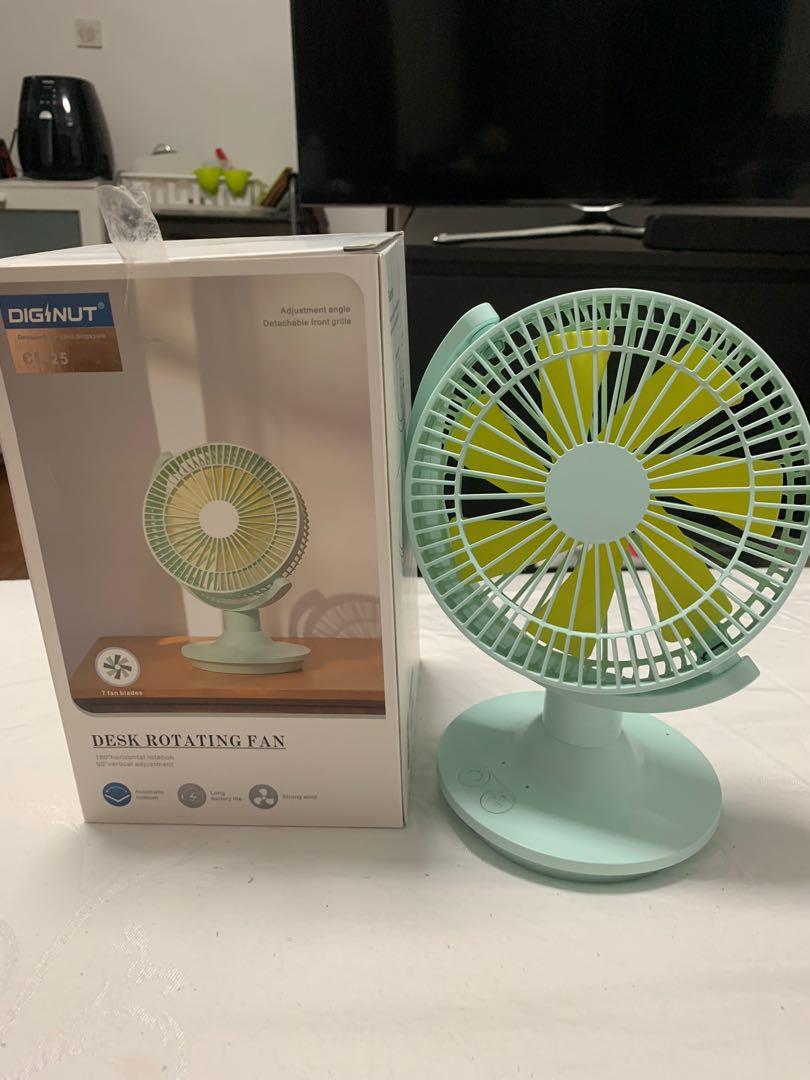 Diginut Desk Rotating Fan, Furniture & Home Living, Lighting & Fans ...