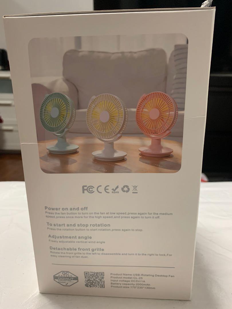 Diginut Desk Rotating Fan, Furniture & Home Living, Lighting & Fans ...