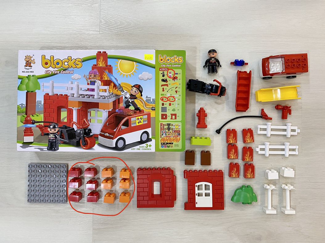 Fireman Lego Set, Hobbies & Toys, Toys & Games on Carousell