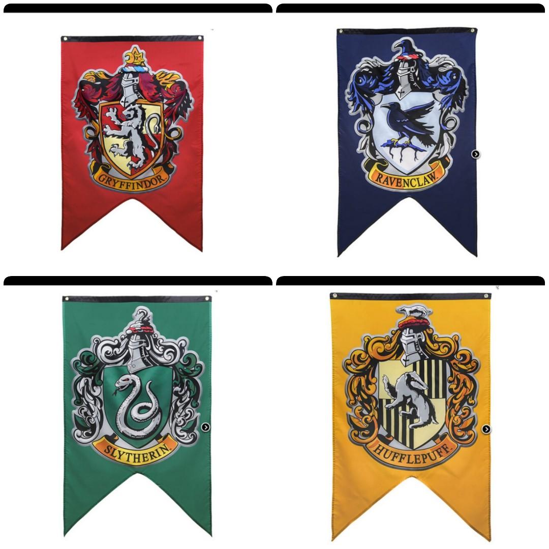 Harry Potter house banners decorative flags, Hobbies & Toys, Stationary ...
