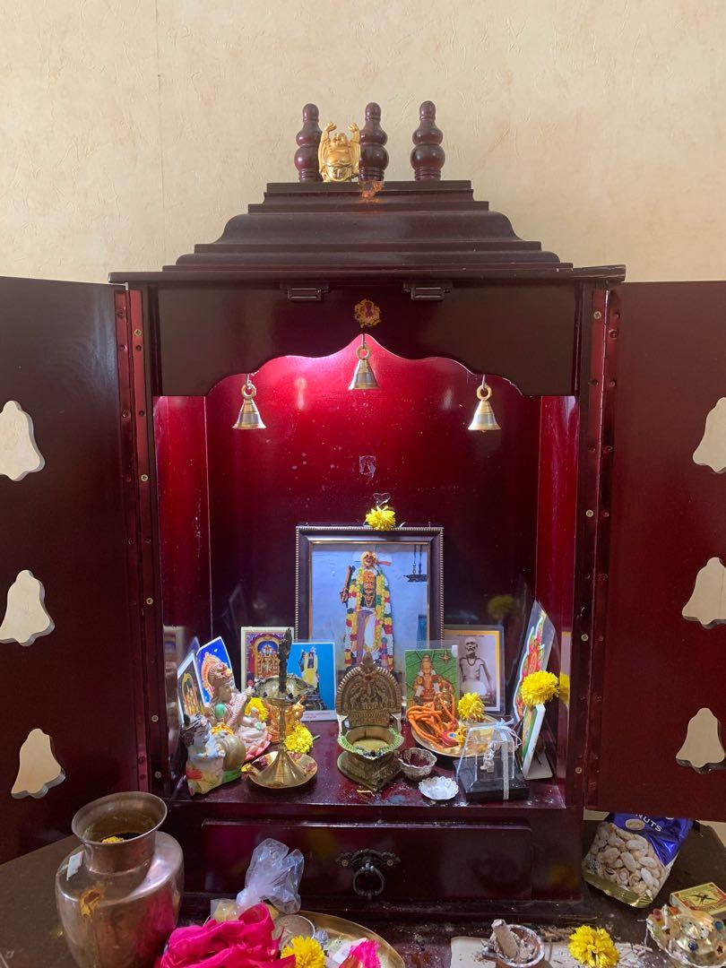Hindu pooja altar, Furniture & Home Living, Home Decor, Vases ...