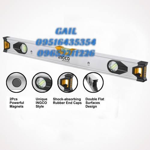 INGCO 60cm Spirit Level with Powerful Magnets, Commercial & Industrial, Construction Tools ...