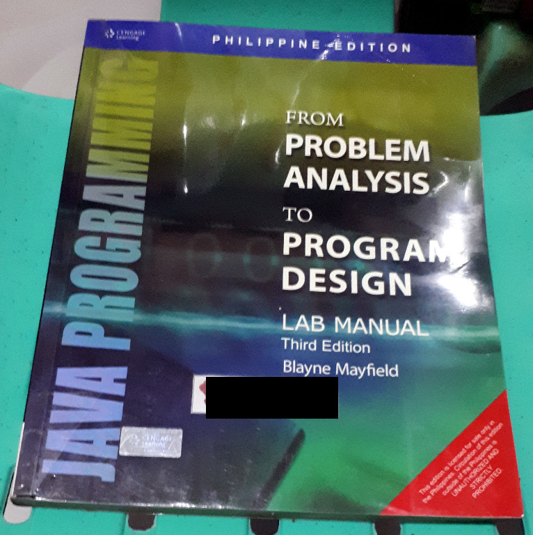 Java Programming From Problem Analysis To Program Design Lab Manual By Blayne Mayfield Hobbies