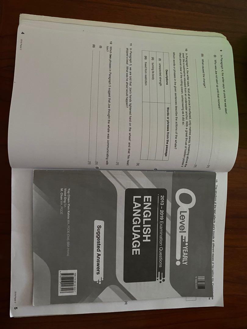 O Level English TYS, Books & Stationery, Textbooks, Secondary on Carousell