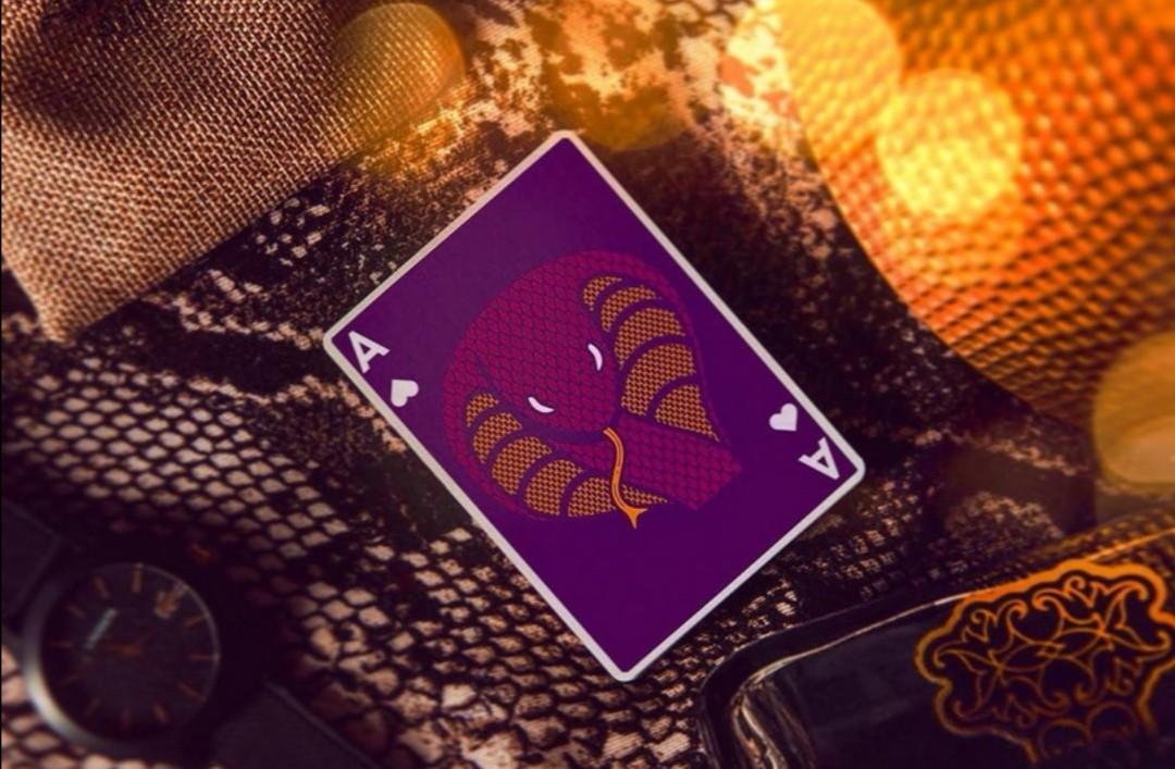 Poker Cards - The Serpent Cobra, Purple Snake Playing Cards, printed by ...
