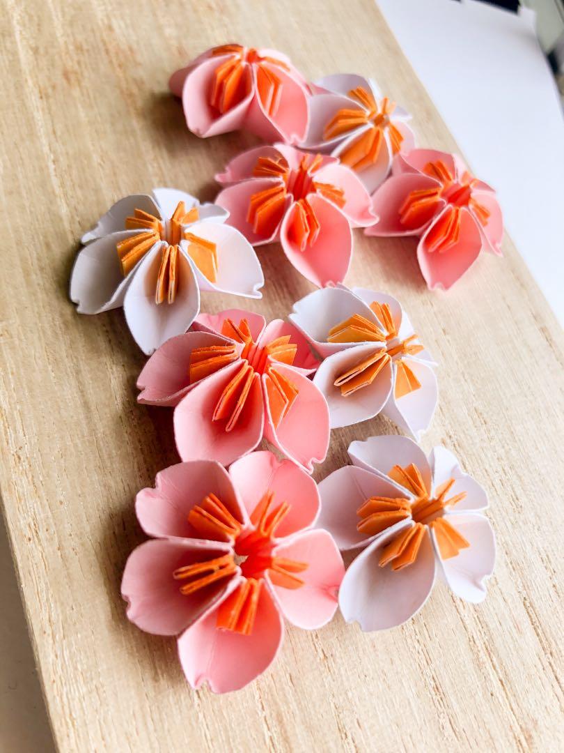 (Pre-Order) Sakura - Miniature Paper Flowers. Sakura Wreaths, Hobbies ...