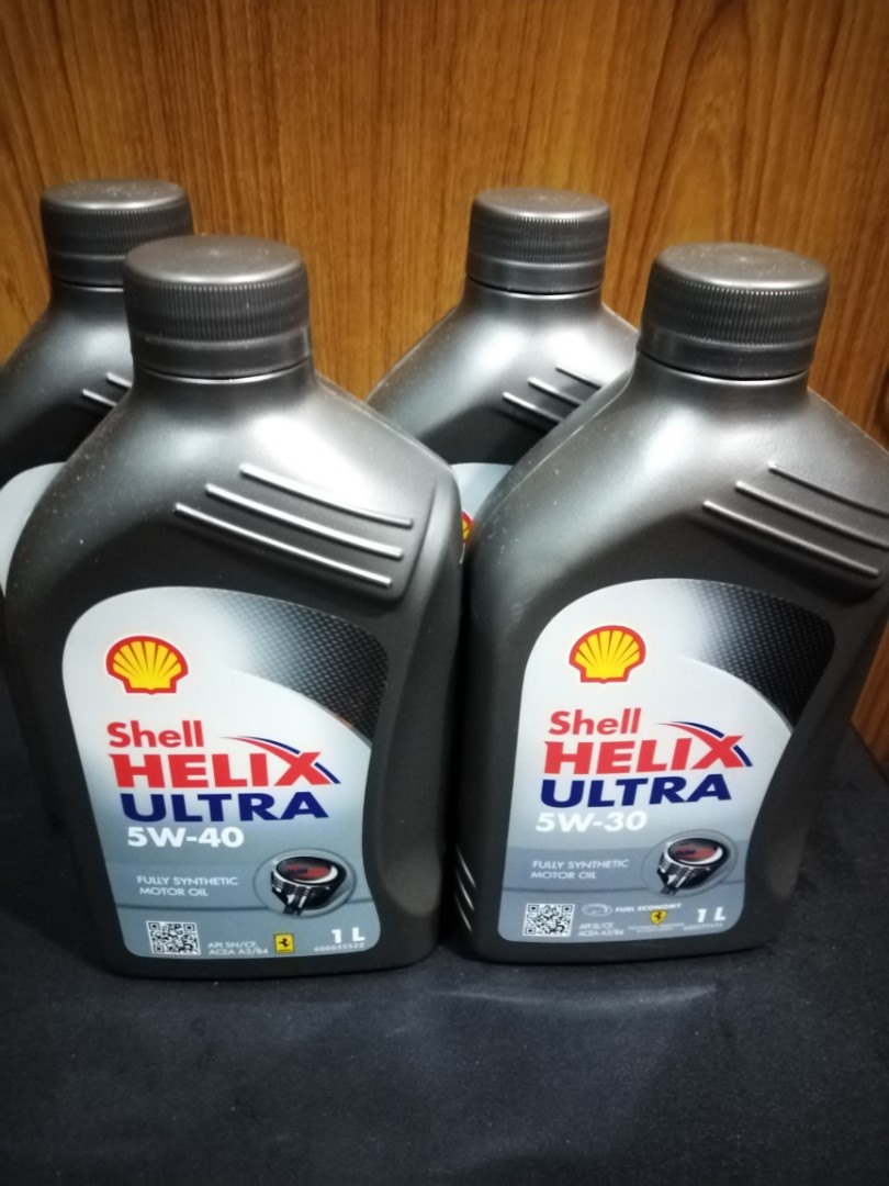 SHELL Helix Ultra 5W-30 motor oil, Car Parts & Accessories, Maintenance ...