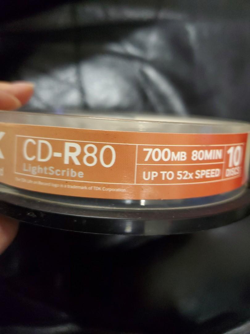 TDK LightScribe CD-R80 700MB, 興趣及遊戲, 收藏品及紀念品, 明星周邊 - Carousell