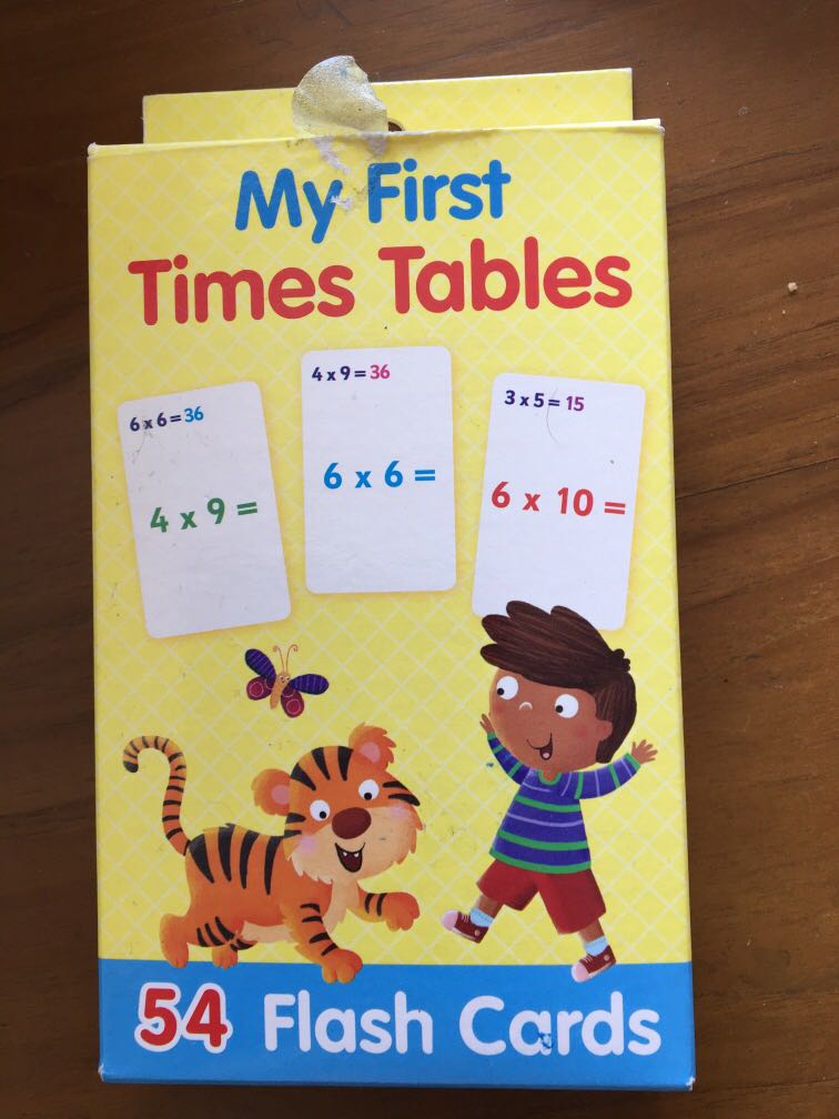 Math Times Tables flash cards upto 12 tables for children from P-1 to P ...