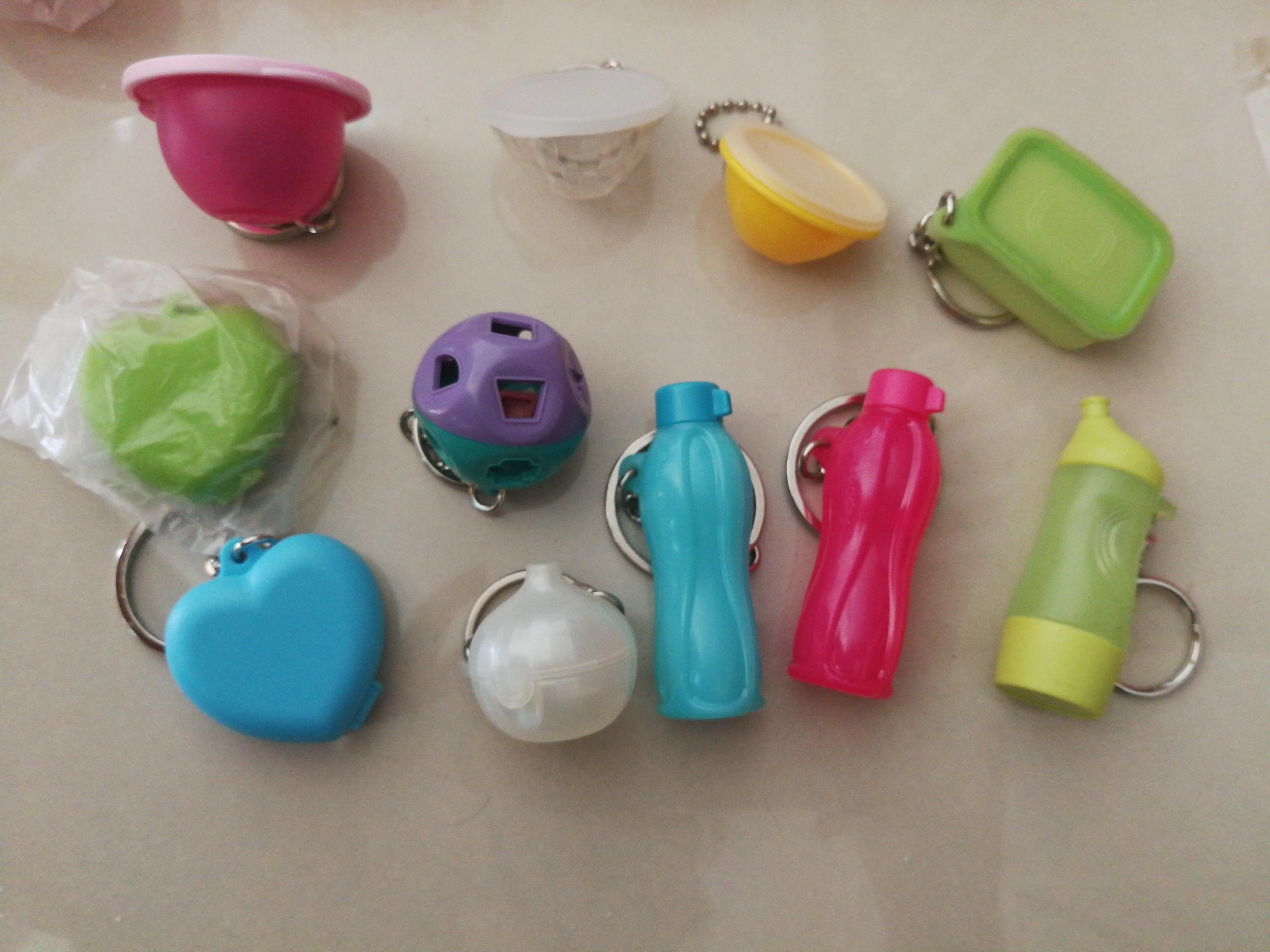 Tupperware cute keychains for collection, Hobbies & Toys, Collectibles ...