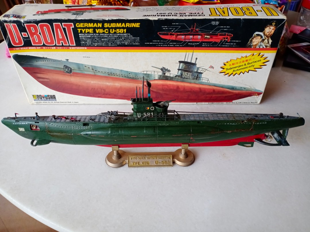 U-Boat German Submarine Type VII-C U-581, Hobbies & Toys, Toys & Games ...