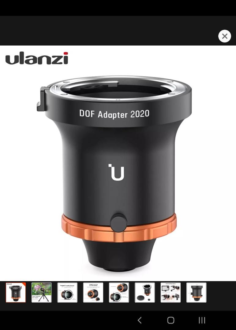 Ulanzi DOF Adapter 2020, Photography, Lens & Kits on Carousell