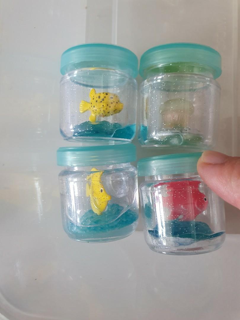 Yujin gashapon collectibles shell creatures and fishes (re-ment, rement ...