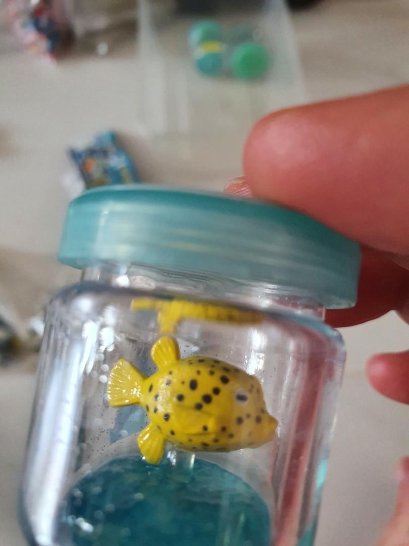 Yujin gashapon collectibles shell creatures and fishes (re-ment, rement ...