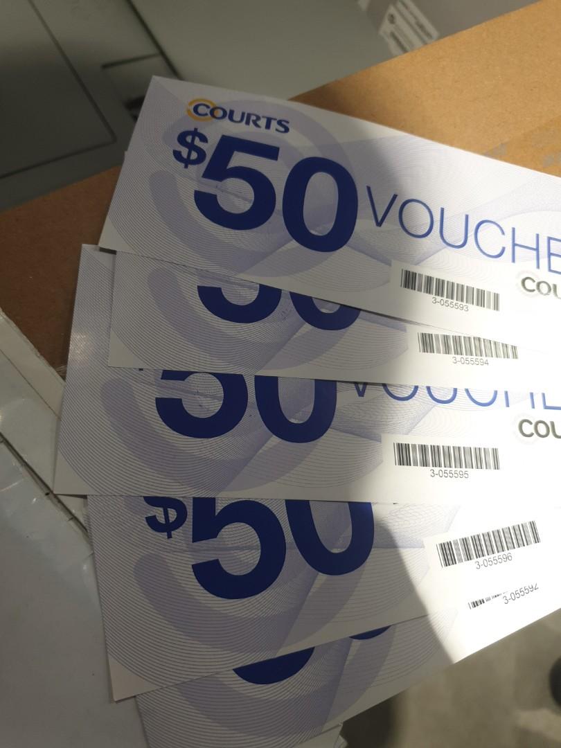 $250 courts voucher, Tickets & Vouchers, Vouchers on Carousell