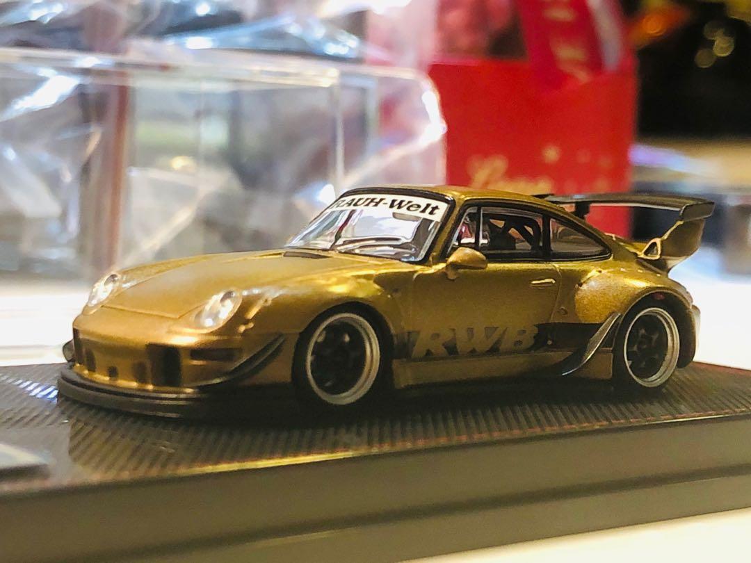 全新 Ignition Model 1/64 RWB Porsche 993 金屬金色, 興趣及遊戲, 收藏品及紀念品, 明星周邊 ...