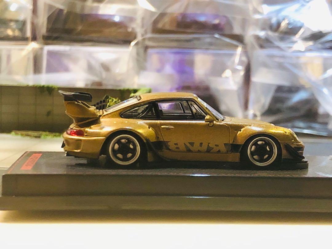 全新 Ignition Model 1/64 RWB Porsche 993 金屬金色, 興趣及遊戲, 收藏品及紀念品, 明星周邊 ...