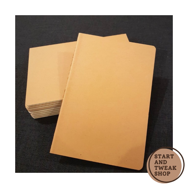 A5 Kraft/Notebook (Blank/Plain White), Hobbies & Toys, Stationary ...