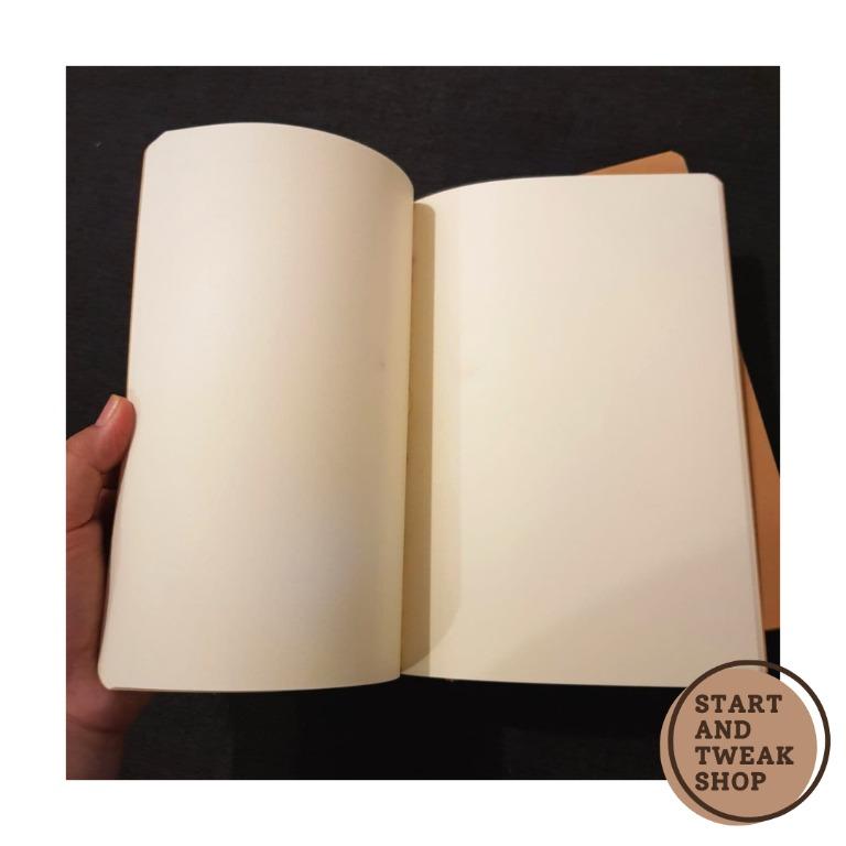 A5 Kraft/Notebook (Blank/Plain White), Hobbies & Toys, Stationary ...