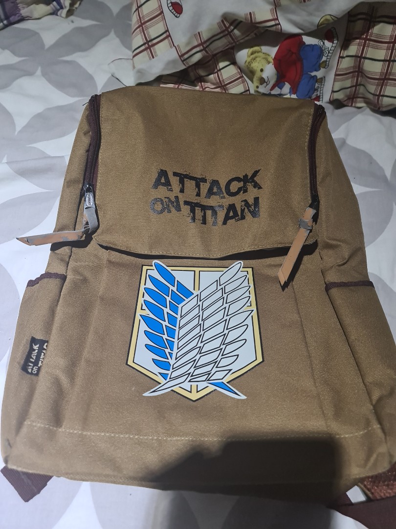 Attack on Titan Backpack, Men's Fashion, Bags, Backpacks on Carousell
