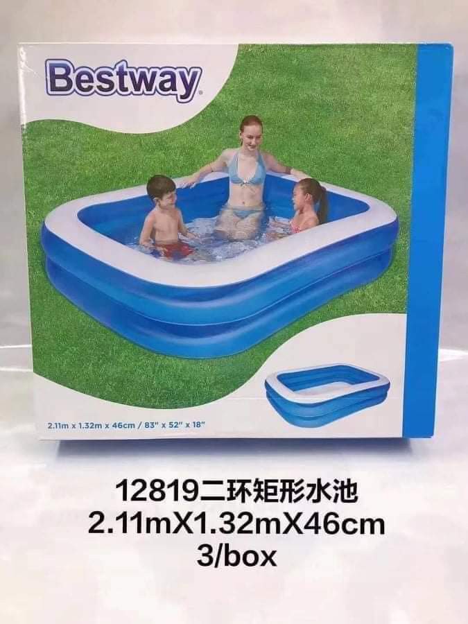 BESTWAY LARGE POOL 3.05 with electric pump, Sports Equipment, Sports ...