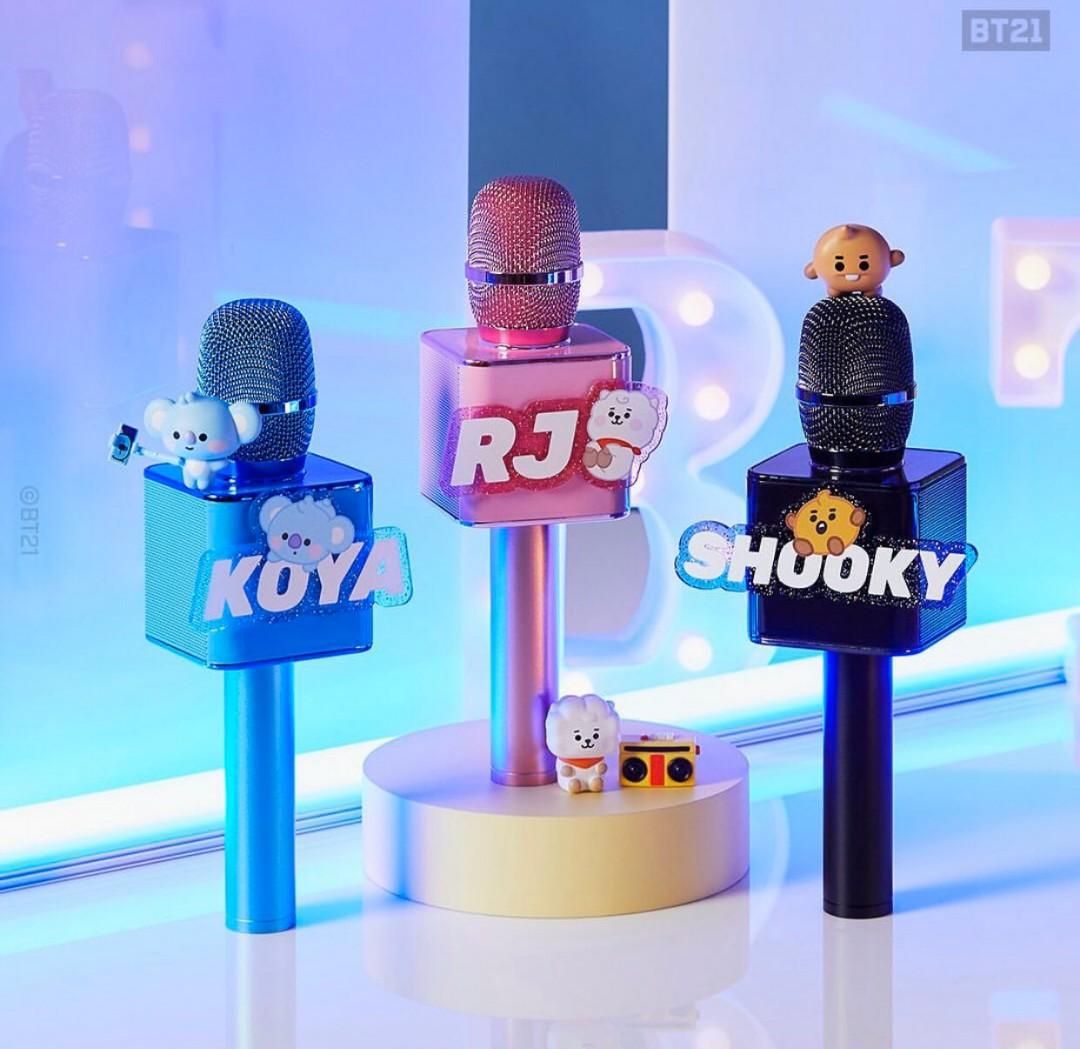 BT21 BLUETOOTH KARAOKE MIC OFFICIAL PREORDER, Hobbies & Toys, Memorabilia & Collectibles, K-Wave ...