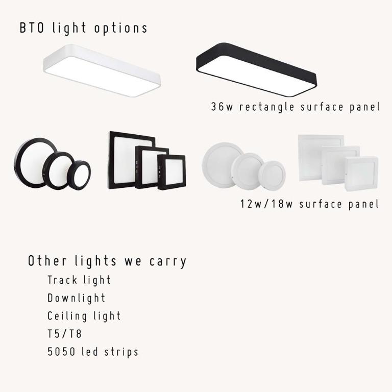 BTO package (4x Ceiling fan + LED lights , Furniture & Home Living ...