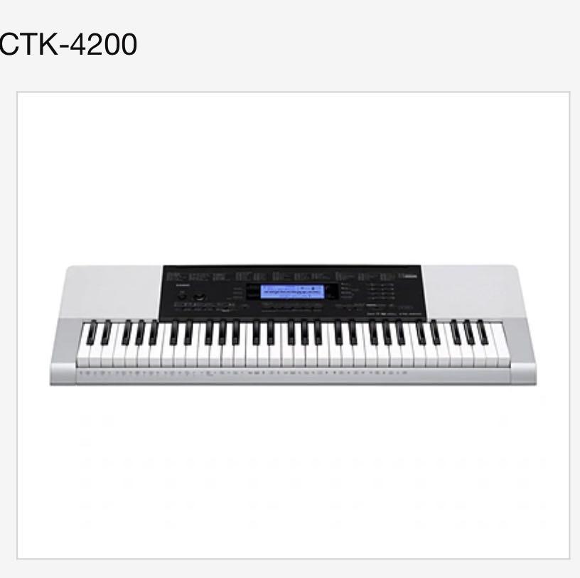 Casio Electronic Keyboard Piano CTK-4200, Hobbies & Toys, Music & Media ...