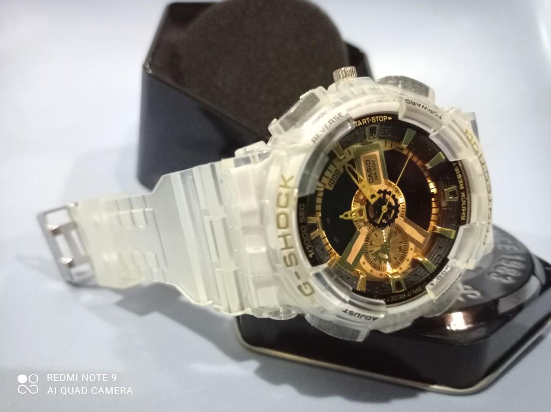 Casio G-Shock transparent strap watch, Men's Fashion, Watches on Carousell