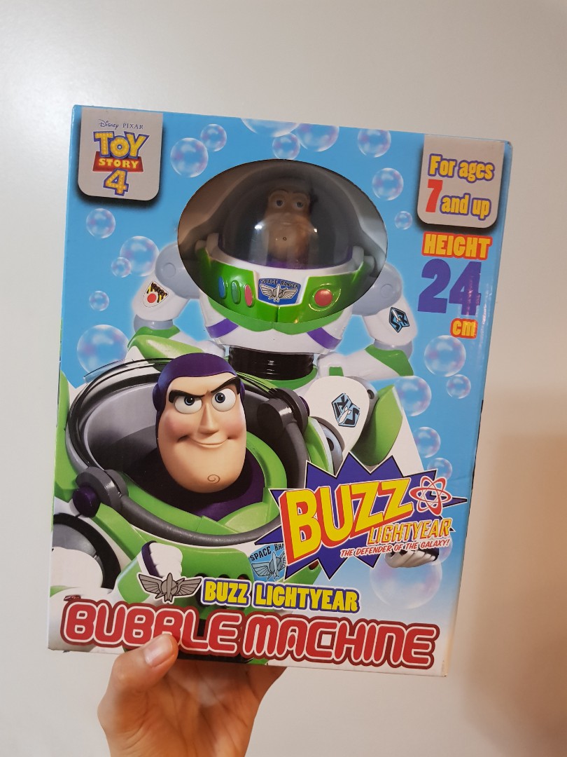 Disney Pixar Toy Story Buzz Lightyear Bubble Maker Machine, Hobbies ...