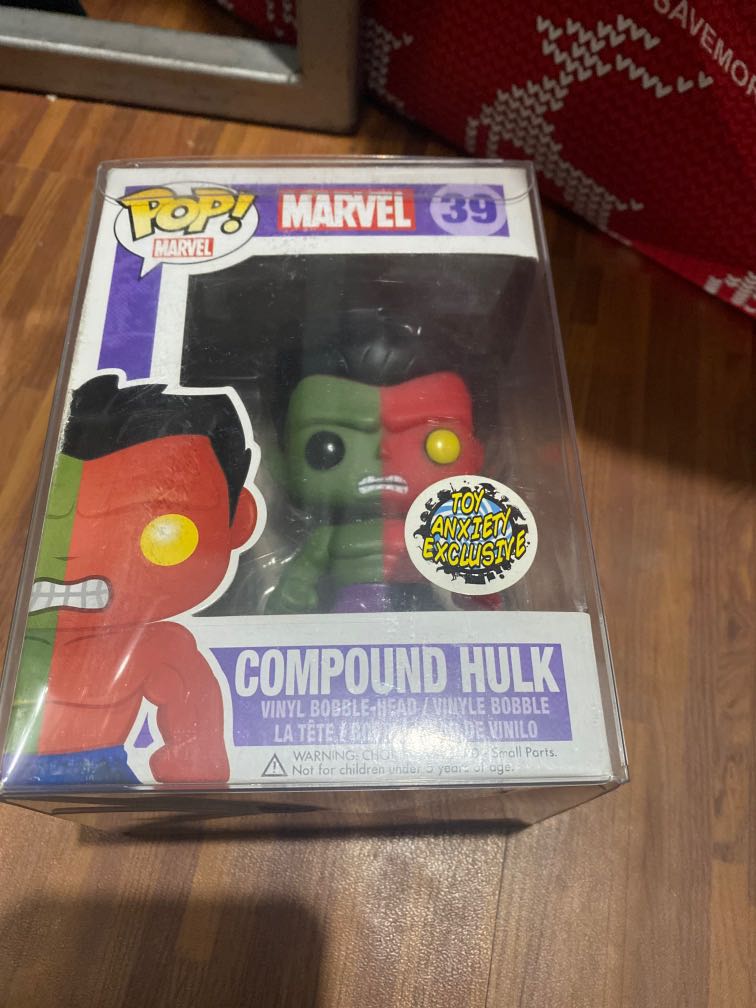 Funko - Marvel - Compound Hulk Toy Anxiety Exclusive, Hobbies & Toys ...
