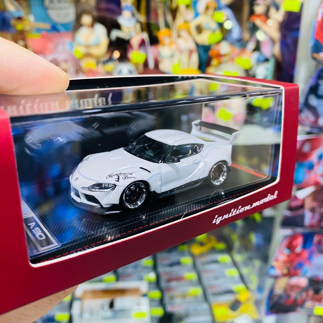 Ignition Model 1/64 Die-Cast Model Car Pandem Toyota Supra A90 Pearl ...